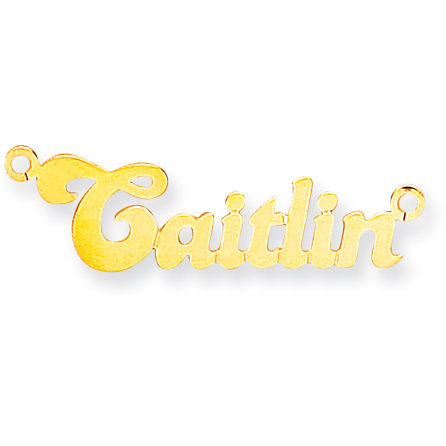 9ct Gold Small Banana Name Necklace - Glam Jewels