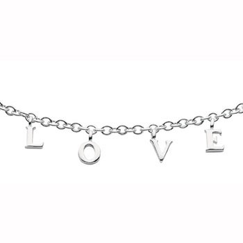 # Silver Love Chain - Glam Jewels
